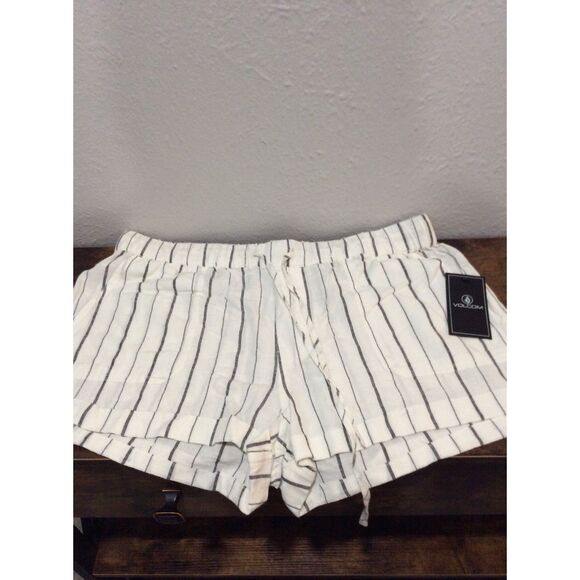 Volcom | Shorts | New Nwt Volcom Sunday Strut Cotton Blend Striped ...